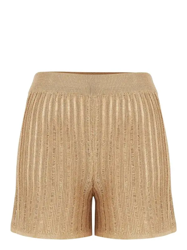 SALANIDA 100% Linen Beach Shorts - Brown
