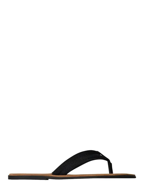 THE ROW Sport Flip Flops - Black