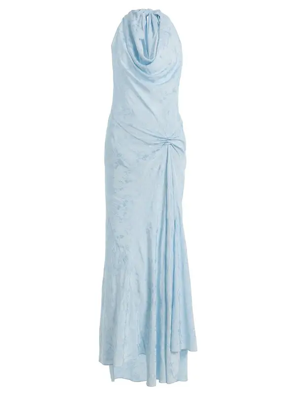 Anna October Chiffon Maxi Dress - Blue