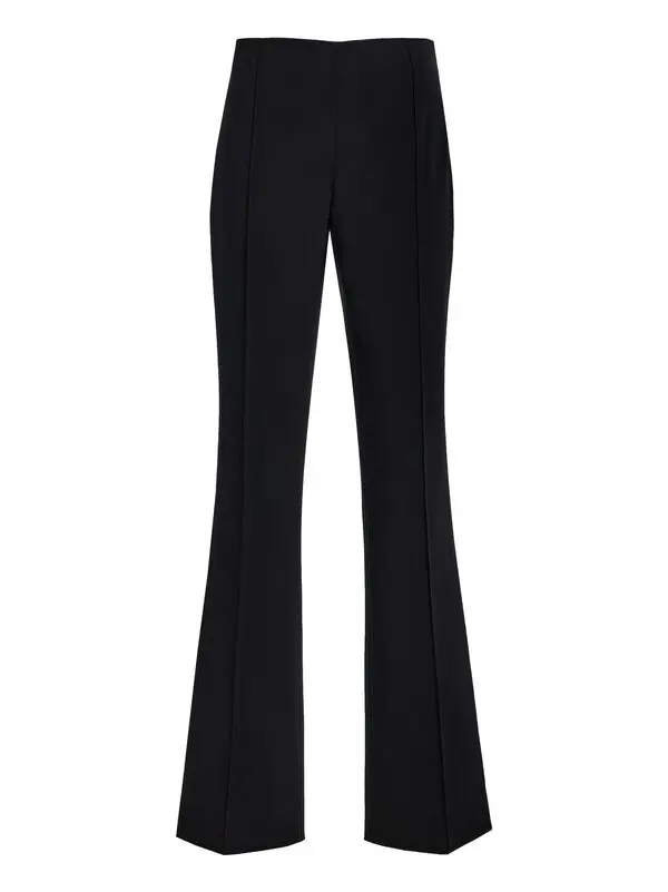 THE ROW Fabien Low-rise Silk Flared Pants - Black