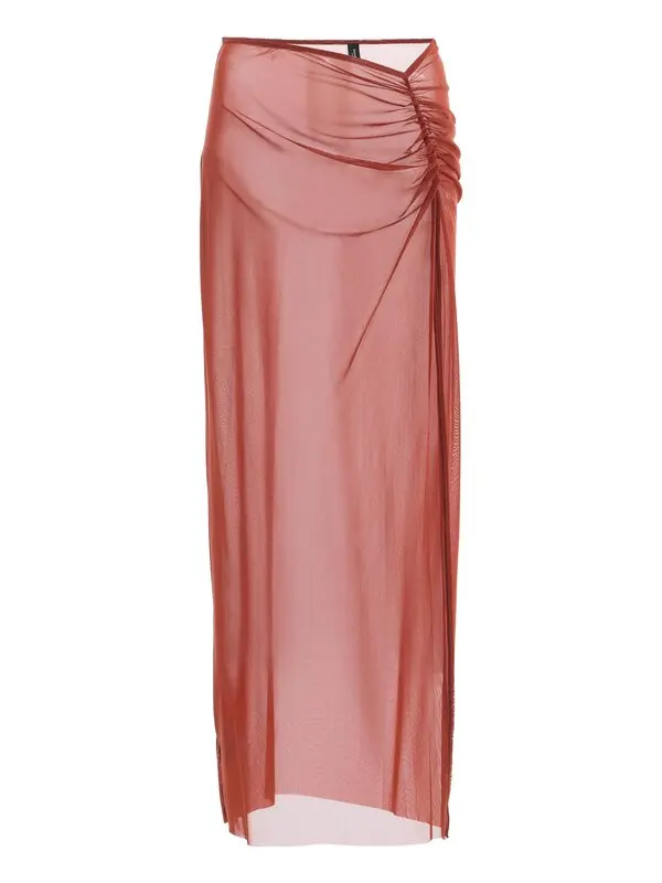 Bond Eye Claudia Mesh Maxi Skirt - Brown