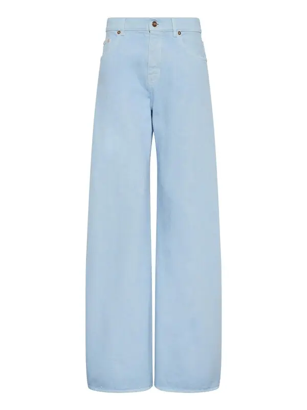 Gabriela Hearst Amoret Barrel-leg Jeans - Blue