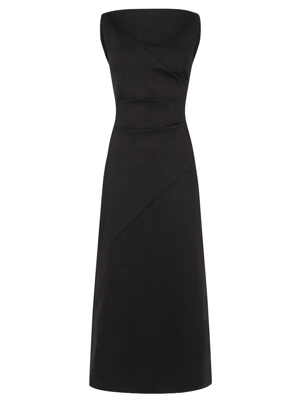 HARRIS TAPPER Matilda Draped Maxi Dress - Black