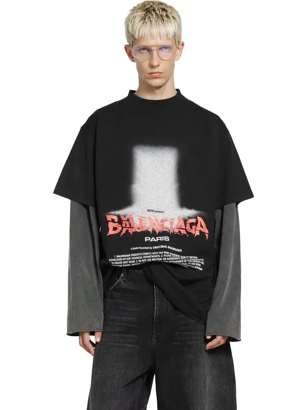 Balenciaga The Door Oversized T-shirt - Black