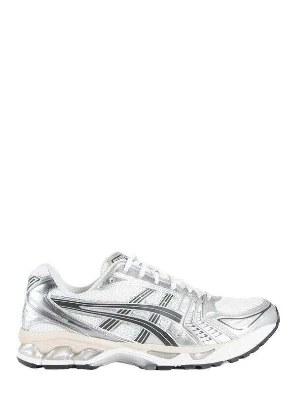Asics Gel-kayano 14 Faux Leather And Mesh Sneakers - Silver