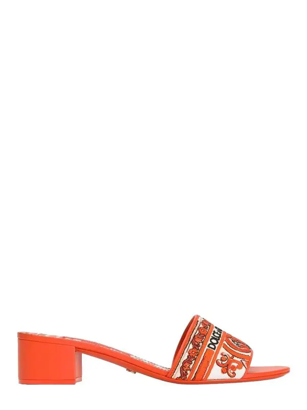 Dolce & Gabbana Majolica Print Mules - Multicolor