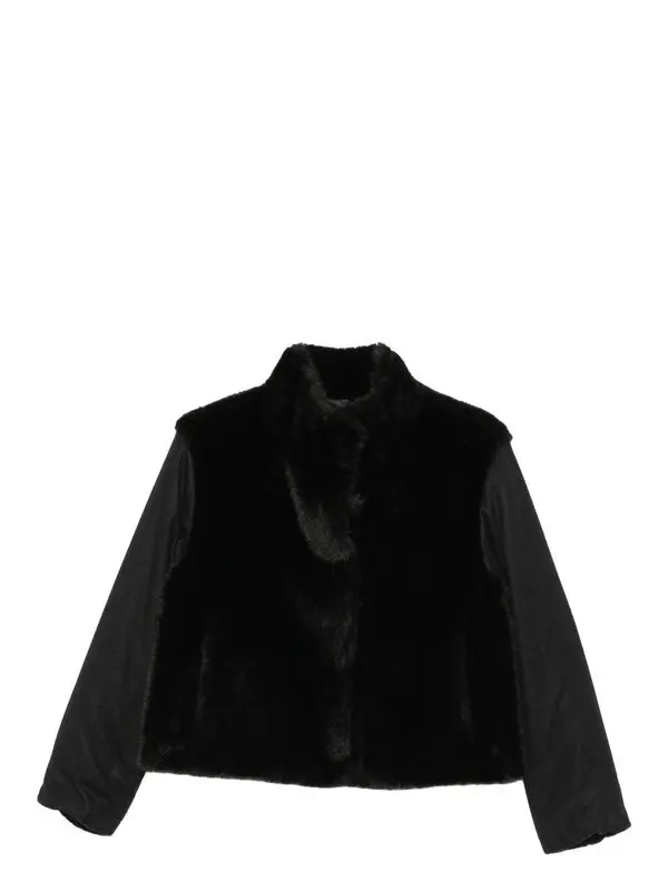 Herno Faux Fur Panel Coat - Multicolor