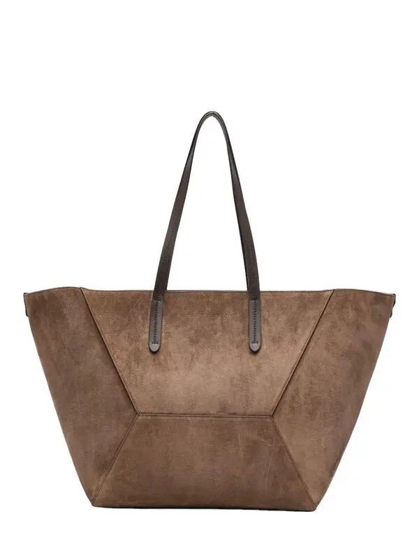 Brunello Cucinelli Suede Tote Bag - Multicolor