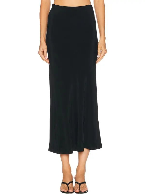 MAISON MARGIELA Midi Slip Skirt - Black