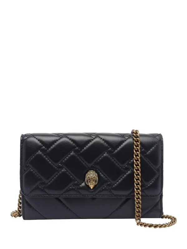 Kurt Geiger Kensington Matelassé Leather Bag - Black