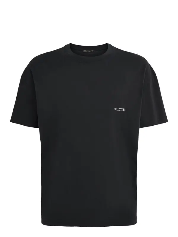 COLE BUXTON Cotton Surf T-shirt - Black