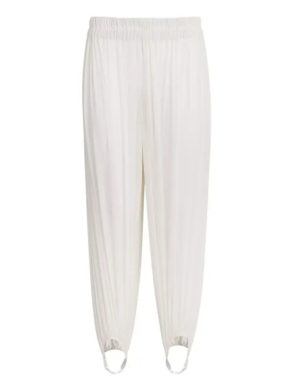 Alaïa Silk-blend Pleated Tension Trousers - Beige