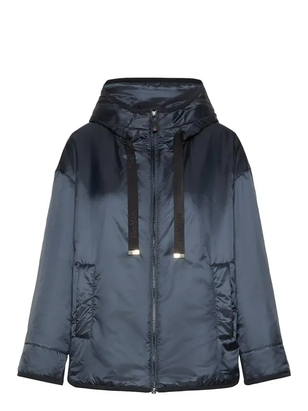Max Mara Hooded Padded Jacket - Navy