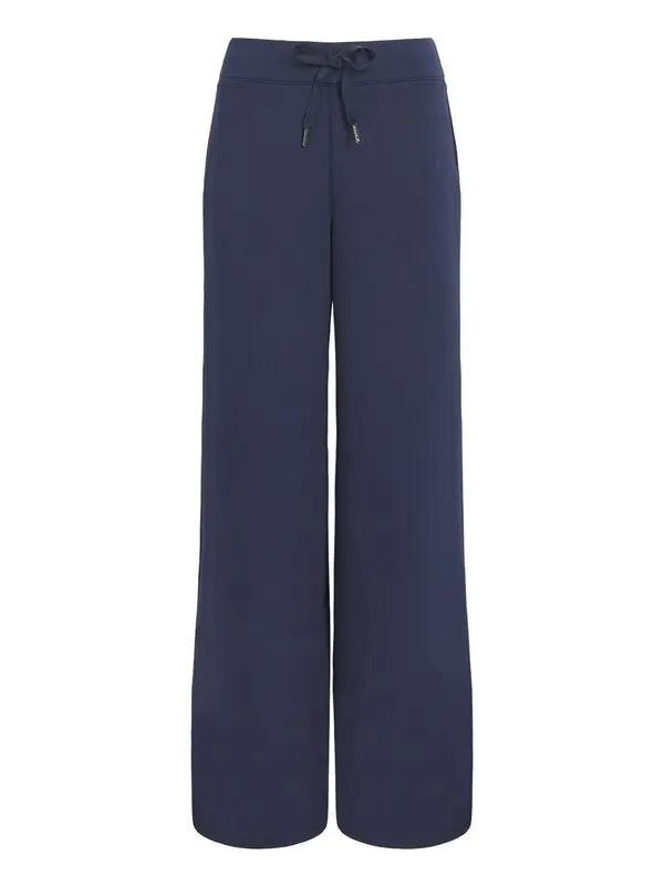 Spanx Airessentials Wide-leg Sweatpants - Navy
