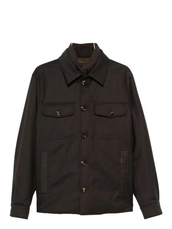 MOORER Long-sleeved Casual Jacket - Black