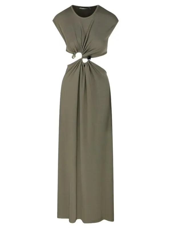 Christopher Esber Cut-out Ring Knitted Maxi Dress - No
