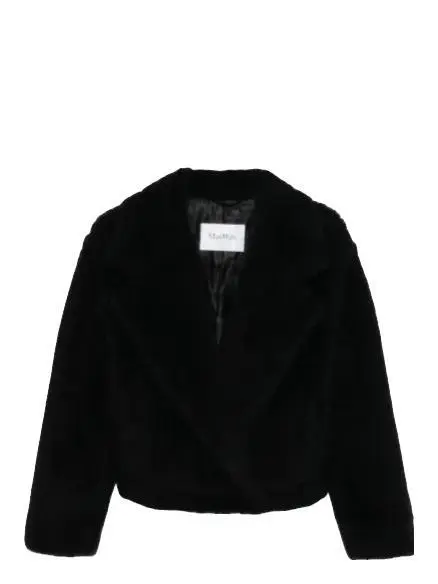 Max Mara Oggeri Long-sleeved Coat - Black
