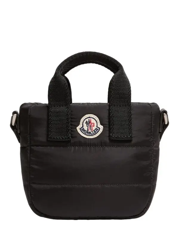 Moncler Padded Logo Shoulder Bag - Black
