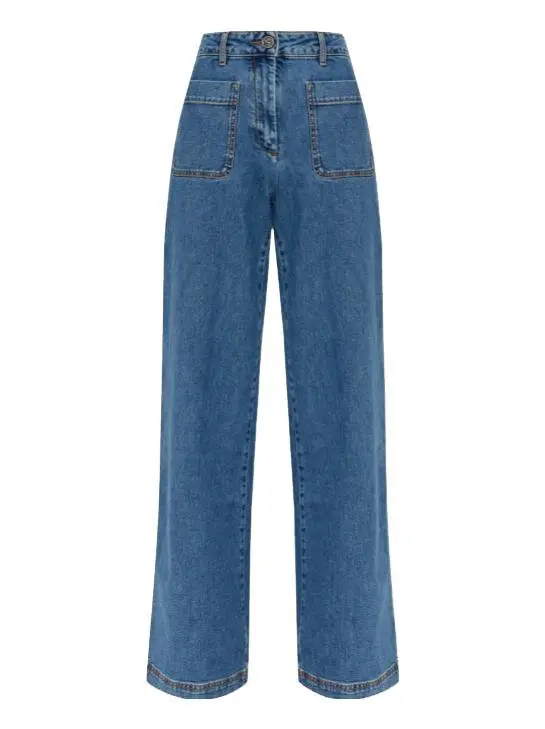 Etro Patch-pocket Jeans - Blue