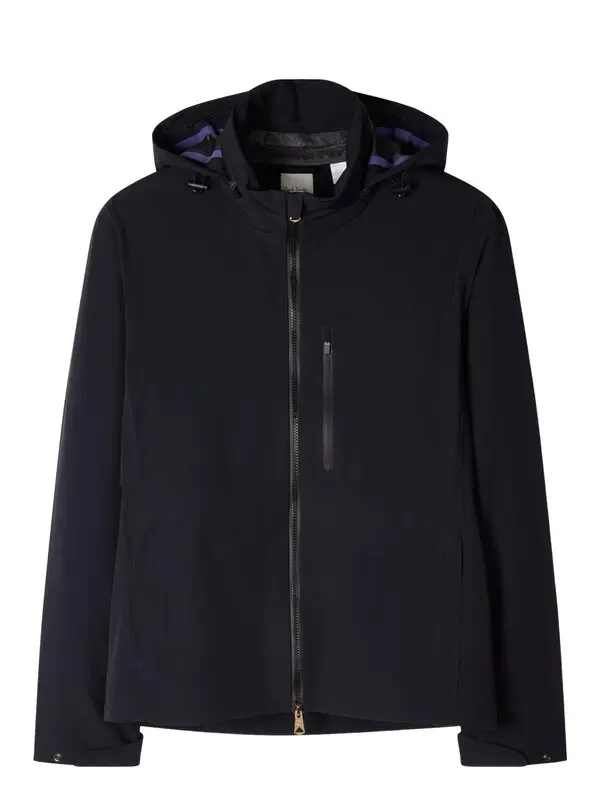 Paul Smith Zip-up Hooded Jacket - Navy