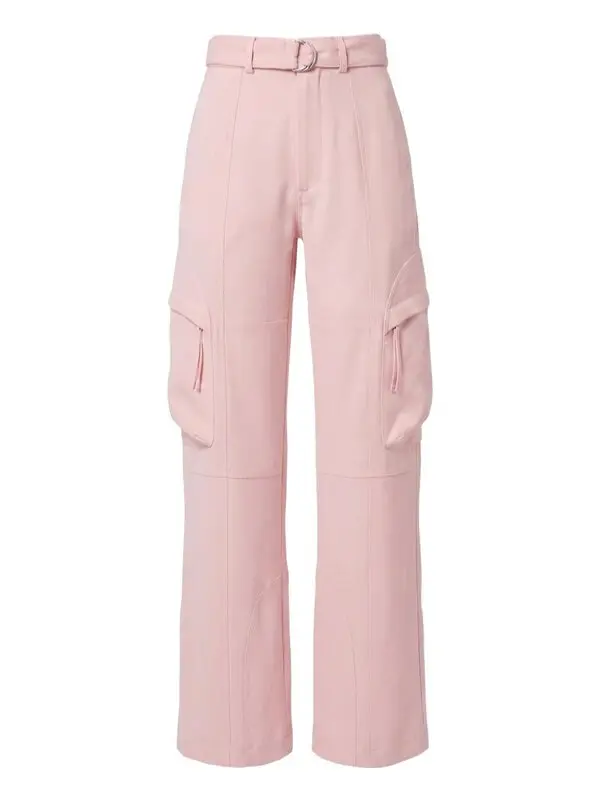 THE FRANKIE SHOP Belted Cargo Pants - Pink