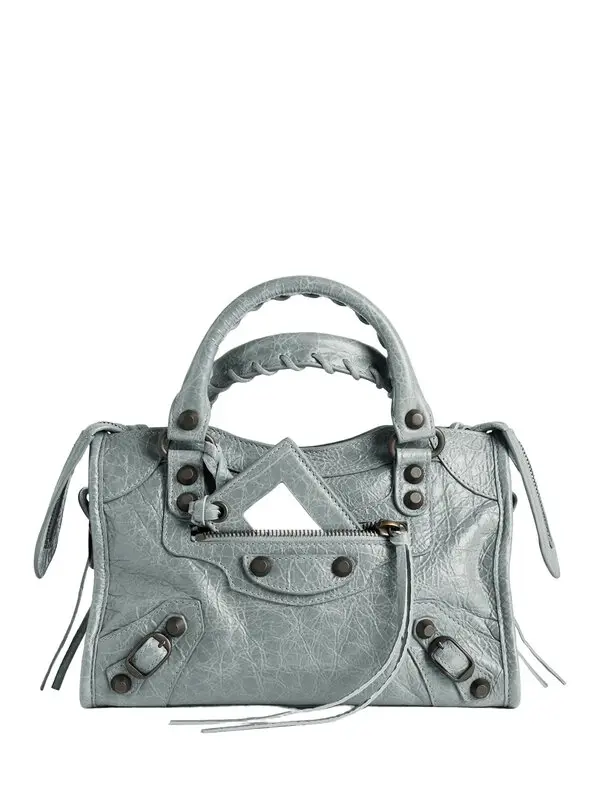 Balenciaga Mini Lambskin Le City Top-handle Bag - Blue