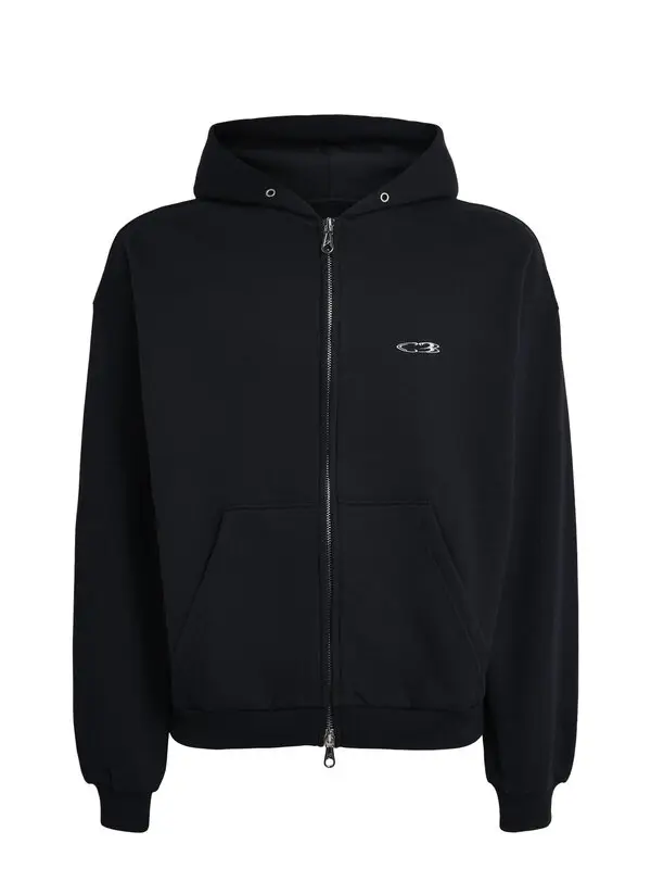 COLE BUXTON Cotton Surf Hoodie - Navy