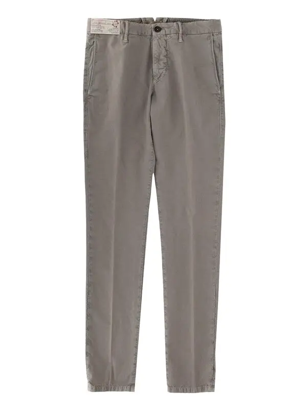 Incotex Jeans With Logo Patch - Grey