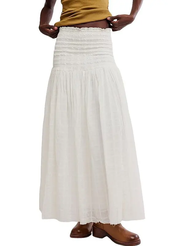 Free People Raven Maxi Skirt - Ivory