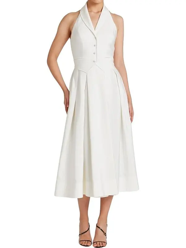 TEMPERLEY LONDON Elodie Halter Dress - Ivory