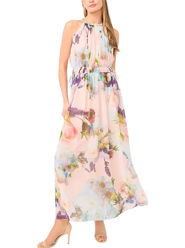 Ted Baker London Jane Floral Print Maxi Dress - Morganite