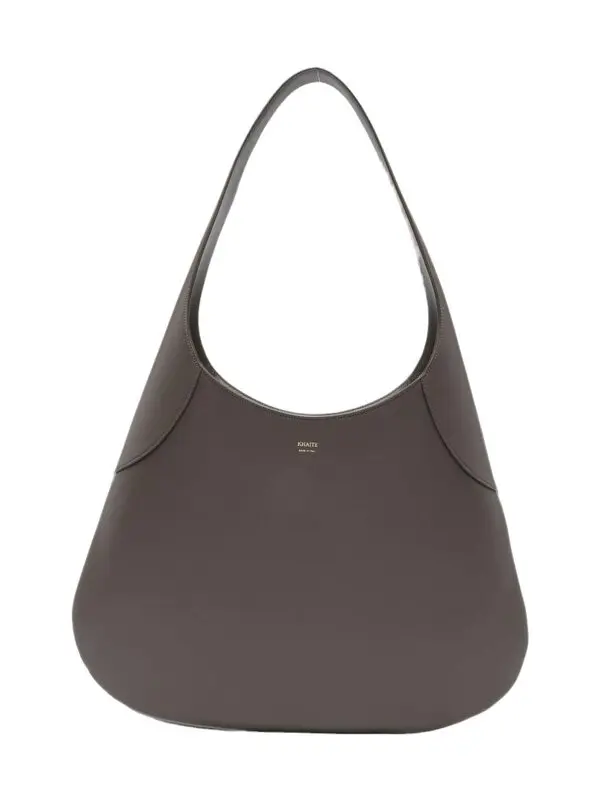 Khaite Joan Large Leather Hobo Bag - Grey