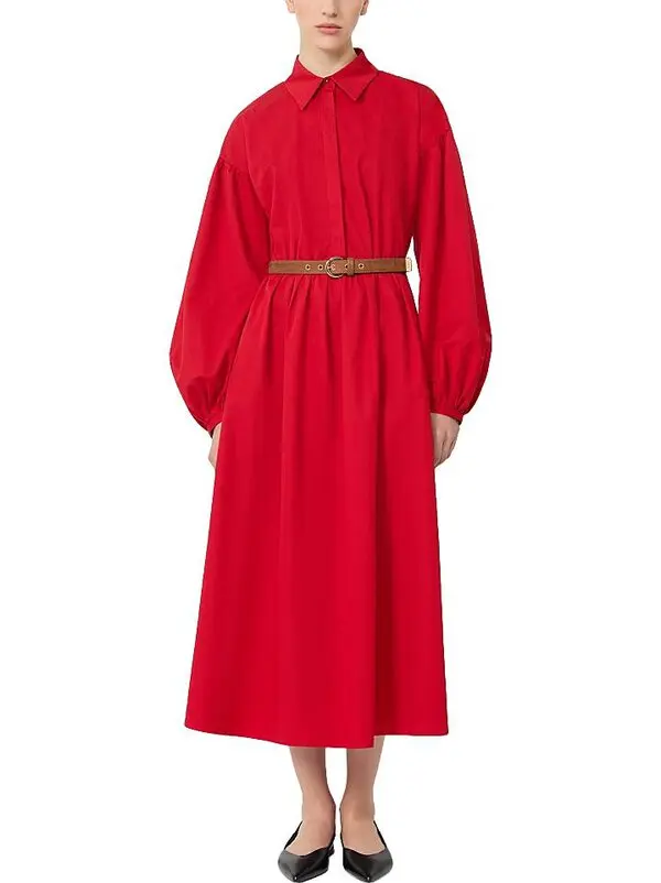Max Mara Belted Shirtdress - Red