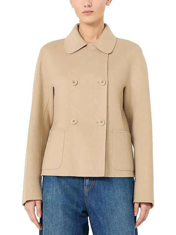 Max Mara Eden Double Breasted Jacket - Sand