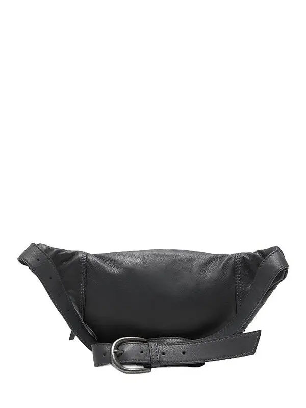 Free People Adorned Leather Sling Bag - Black