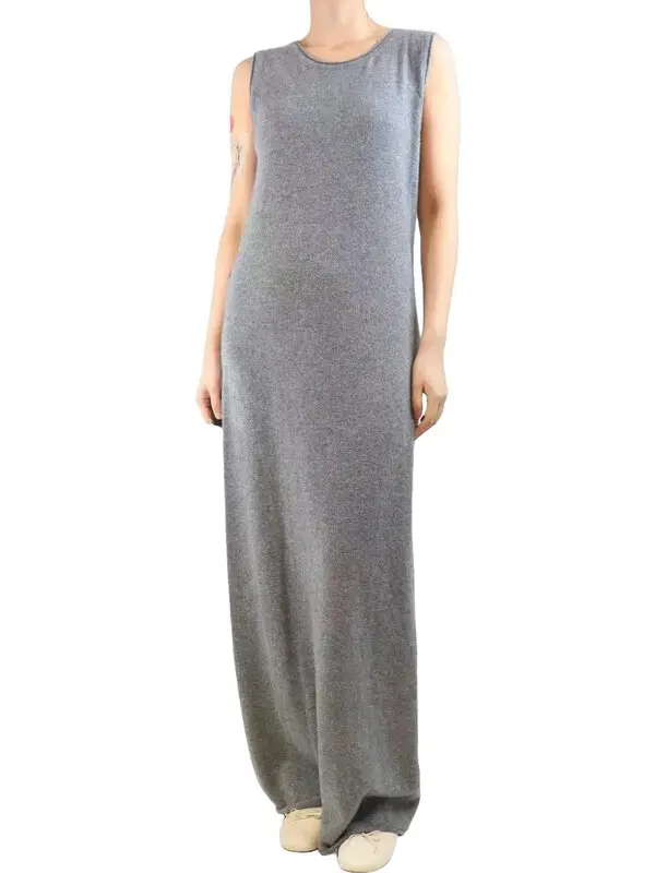 LE17SEPTEMBRE Knitted Sleeveless Maxi Dress - Grey