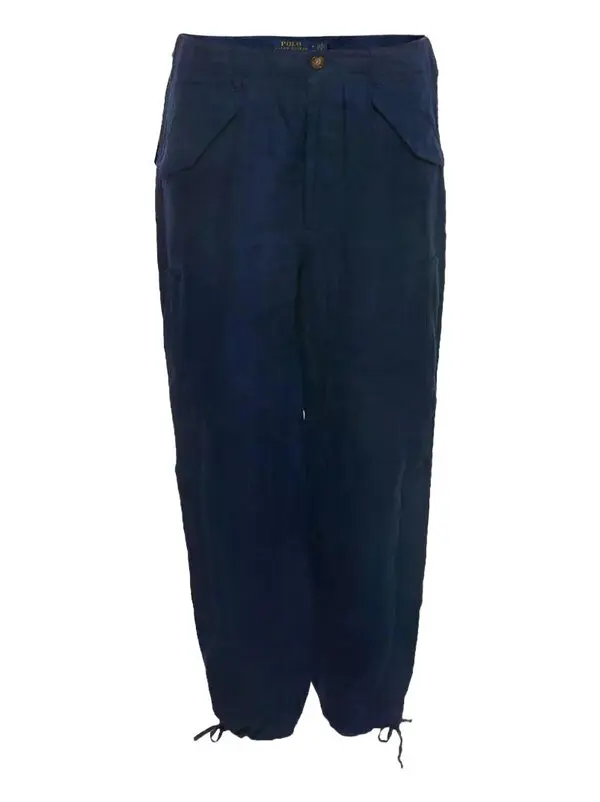 Polo Ralph Lauren Drawstring-hem Trousers - Blue