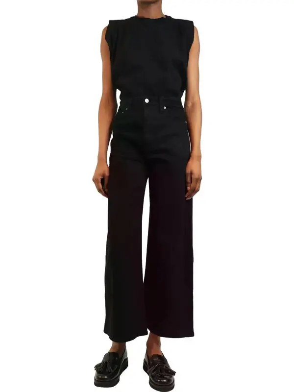 Khaite Button-fastening Wide-leg Jeans - Black