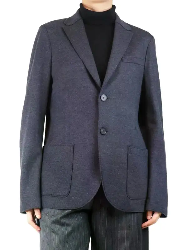 Harris Wharf London Notched Lapel Single-breasted Blazer - Grey