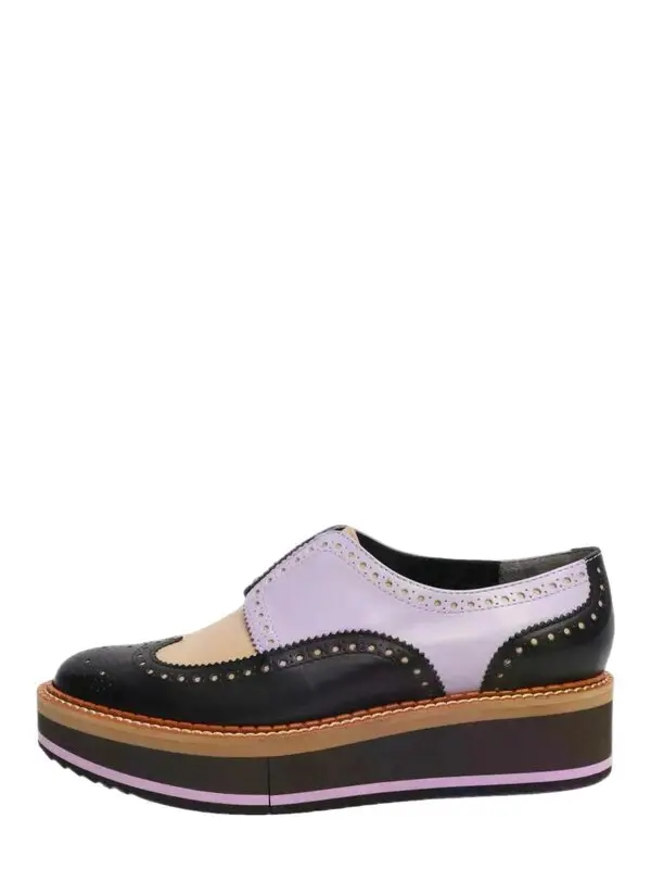 Clergerie Platform Brogues - Black