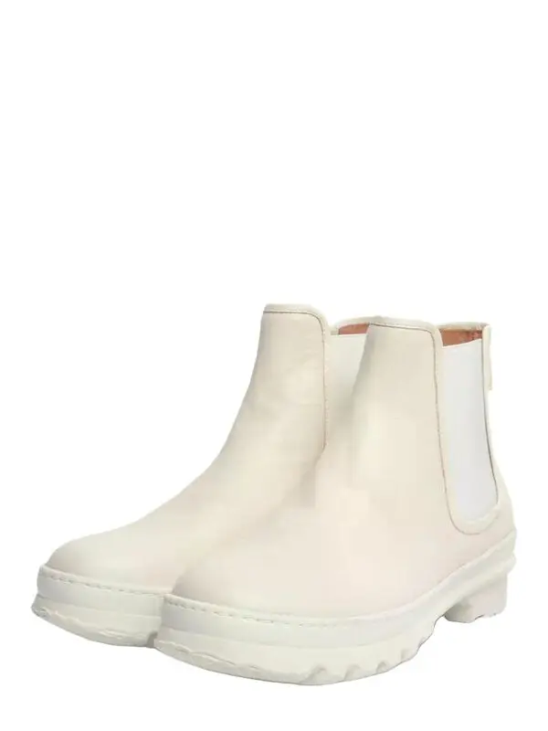 Legres Round Toe Elasticated Side Boots - Neutrals