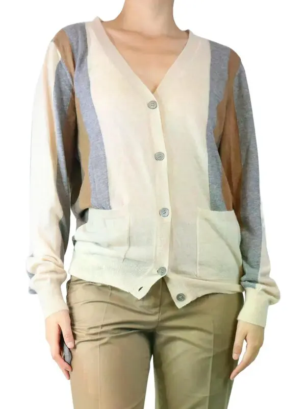 Marni Colourblock Cashmere Cardigan - Neutrals