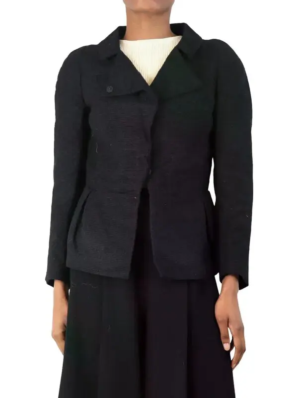 Marni Peplum Jacket With Notched Lapels - Black