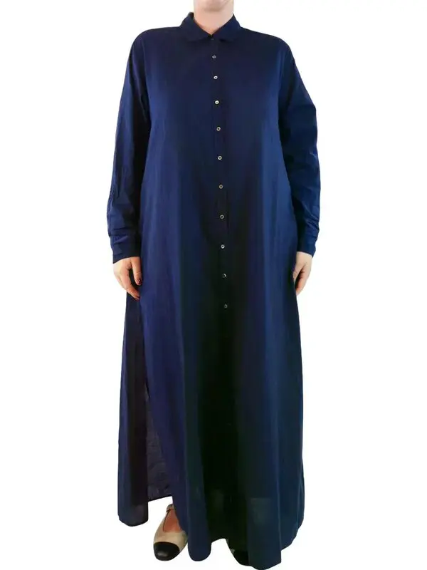 Xirena Long-sleeve Shirt Dress - Blue
