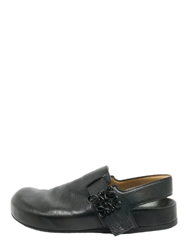 Loewe Anagram Ease Slingback Sandals - Black