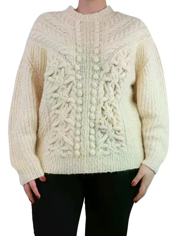 Ulla Johnson Osian Cable-knit Sweater - Neutrals