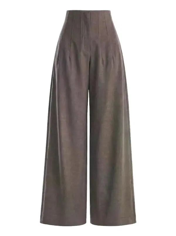 Monse Corset-style Wide-leg Trousers - Grey