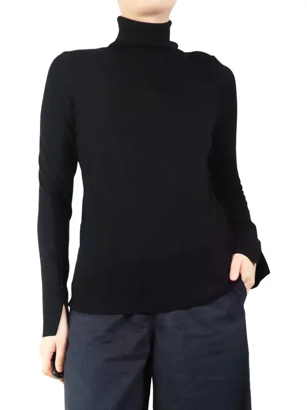 Bogner Roll Neck Knit Sweater - Black