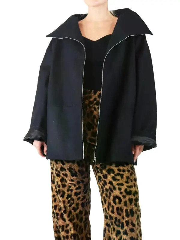 TOTEME Zip-fastening Oversized Jacket - Black