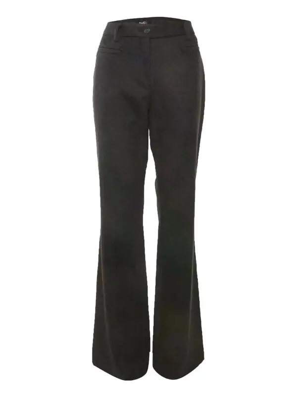 Dolce & Gabbana Felt Flared Trousers - Grey